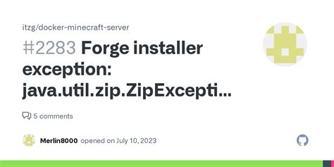 Forge Installer Exception Java Util Zip Zipexception Zip End Header Not Found Issue