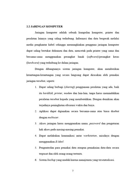Materi Arsitektur Jaringan Pdf