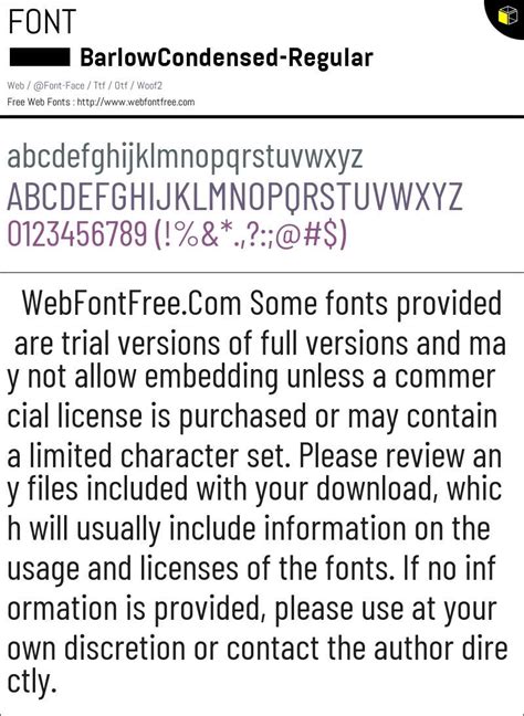 Barlow Condensed Regular Fonts Downloads Webfontfreecom