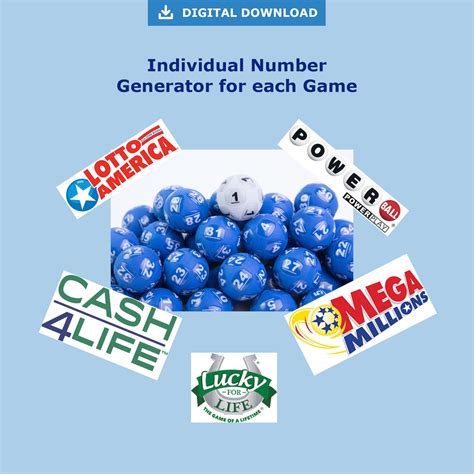 Lottery Number Generator Excel Template Powerball Mega Millions