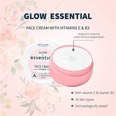 Essentials Glow Essentials Face Cream With Vitamins E And B3 Beauty Tips