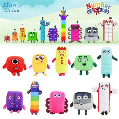 Jual Boneka Mini Numberblocks Plush Doll Educational Stuffed Number Di