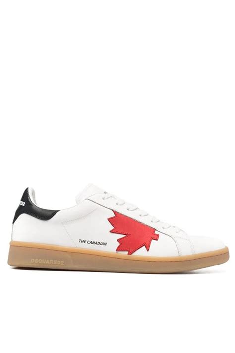 Maple Leaf Low Top Sneakers Dsquared2 Tsigaloglou Collection
