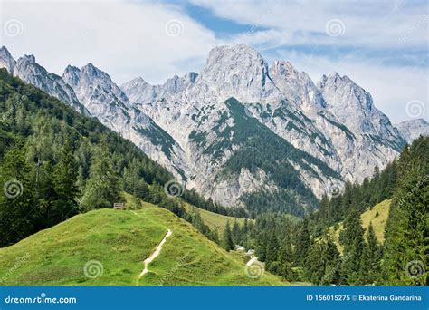 Alps Beautiful View Bavarian Alps And Austrian Alps Hiking Routes