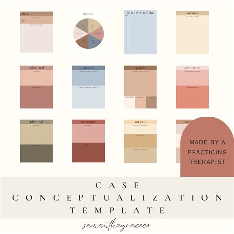 Therapy Case Conceptualization Template Etsy