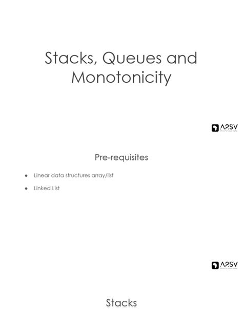 A2sv Stacks And Queues Lecture Without Code Pdf Queue Abstract Data Type Computer