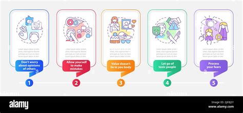 Self Care Practices Rectangle Infographic Template Stock Vector Image And Art Alamy