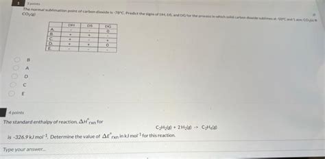 Solved B A D c E standard enthalpy of reaction ΔHrxn for Chegg