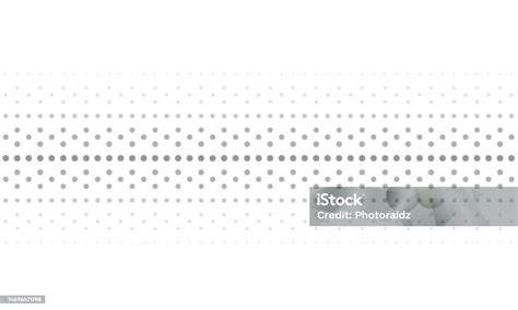 Monochrome Polka Dot Pattern Background Vector Design Stock