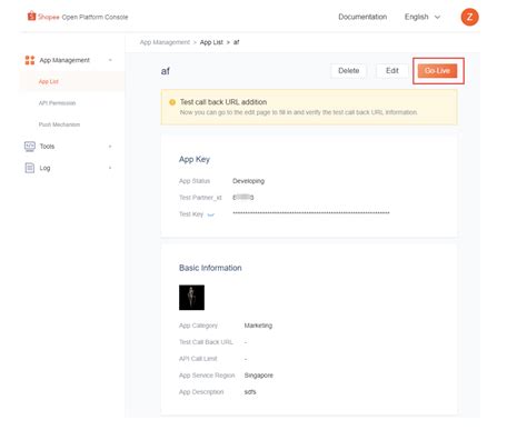 developer guide shopee open platform