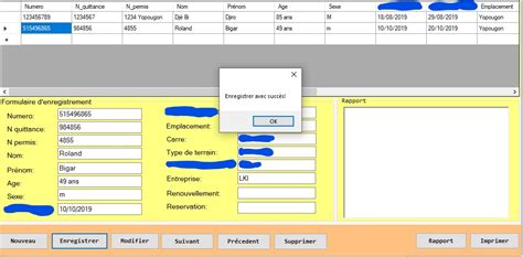 Problème Denregistrement Infos Saisie Dans Un Formulaire En Vb 2010 Dans Ma Base De Données
