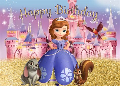 Princess Sofia Birthday Party Decoration Banner Photography Background