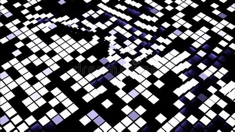 Colorful Wave Like Motion Of Squared Surface Seamless Loop Design