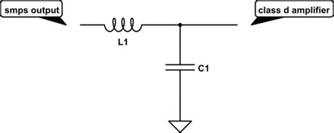 Power Supply Input Filter For Class D Amplifier Electrical