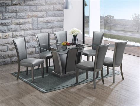 Platina 7 Piece Dining Room Set Gonzalez Furniture