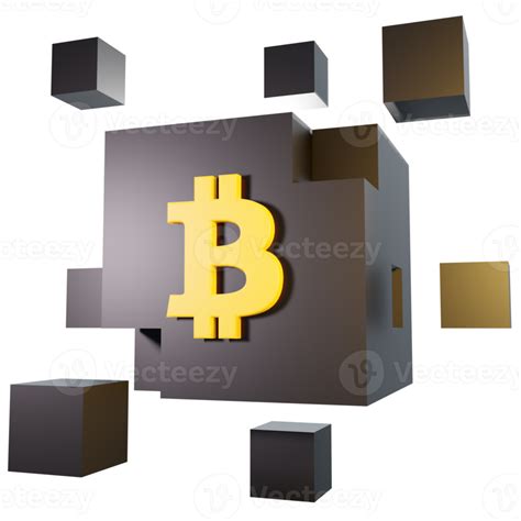 Bitcoin Blockchain Icon Illustration PNG
