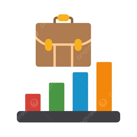 Improvement Flat Icon Vector Business Graph Growth Png And Vector