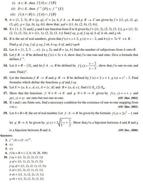 Solved 1 Define The Terms I Function Ii One One
