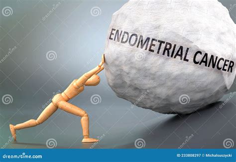 Endometrial Cancer Impact And Social Influence Shown As A Figure In