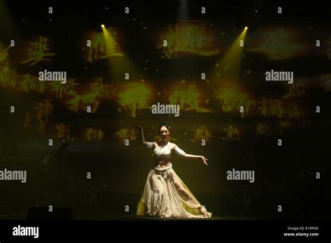 Taipei China 8th June 2014 Singer Sa Dingding Holds Concert Wonderland In Taipei China On