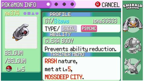 Shiny Pokemon Emerald Pokemon Locations