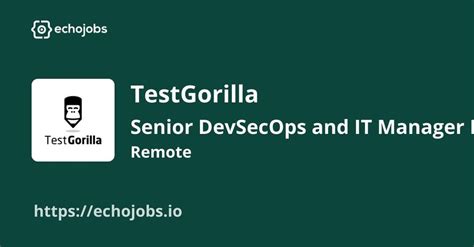 Testgorilla Is Hiring Senior Devsecops And It Manager Engineering Fully