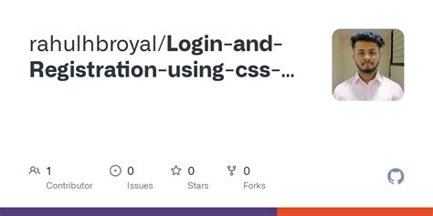 Github Rahulhbroyal Login And Registration Using Css Animation