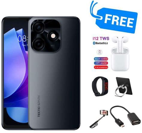 Tecno Spark C IPS LCD Gb GB MAh BUDS BRACELET OTG RING SELFIE Price From