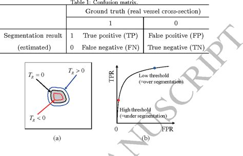 Table 1 From Enhanced Particle Filtering Framework For Vessel Segmentation And Tracking