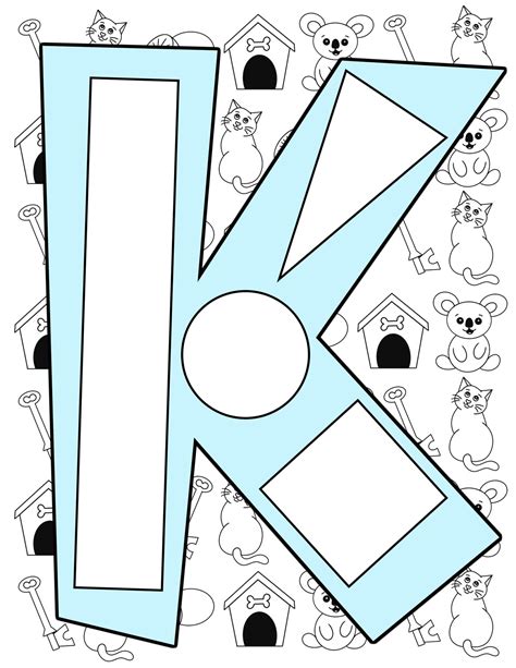 The Letter K Craft For Preschool With Free Printable Cutouts ⋆ The