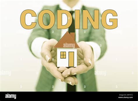 Writing Displaying Text Coding Internet Concept Assigning Code To