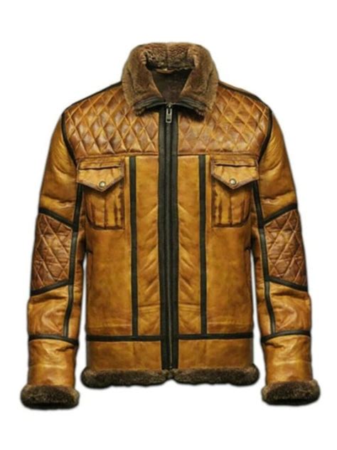 Mens B10 Bomber Raf Aviator Jacket Leather Jacketz