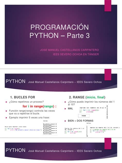 03 Programación Python Tema 3 Pdf Python Lenguaje De Programación Programación De
