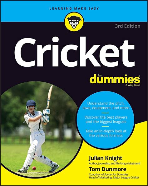 Cricket For Dummies Knight Julian Dunmore Tom 9781394164769