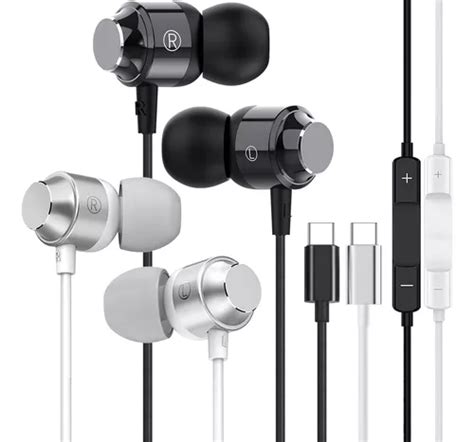 Fones De Ouvido Usb C Keyron Pacote Com 2 Fios E Microfone Parcelamento Sem Juros