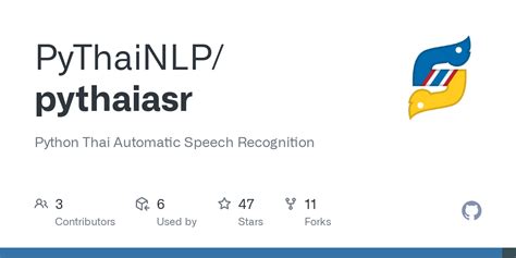 github pythainlp pythaiasr python thai automatic speech recognition