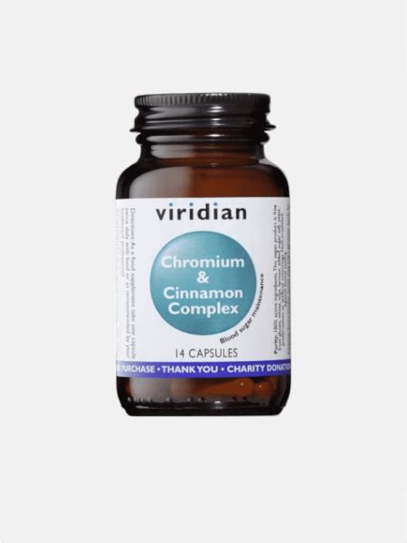 Chromium And Cinnamon Complex 14 Cápsulas Viridian