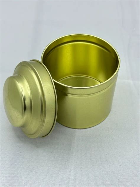 Round Silver Tin Box For Packaging At ₹ 18piece In New Delhi Id 2851736982130
