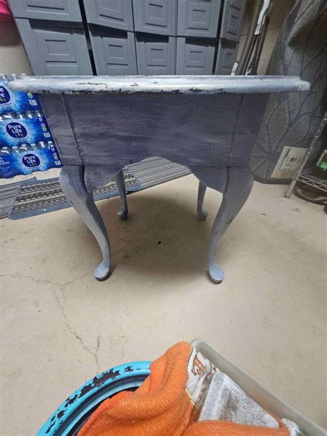 Coastal Blue Oval Table W 1 Drawer End And Side Tables Satellite