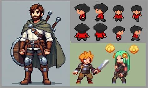 Do Pixel Art Character 8bit Character 32x32 Pixel Character Game Art