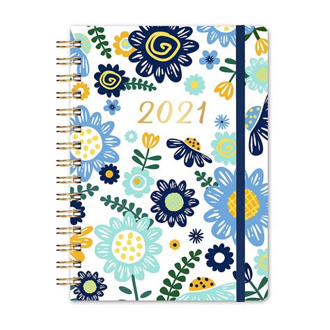 Buy Custom Design Spiral 2021 Planners Hot Golden Foil Hardcover
