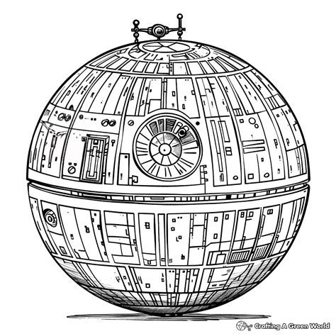 Death Star Coloring Pages Free And Printable