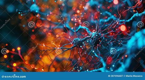 Patterns That Mimic A Neural Network Or Neurons Of The Brain Neural Connections Ai Generated