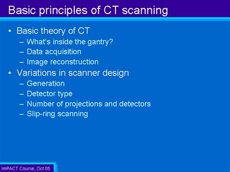 basic principles of ct scanning