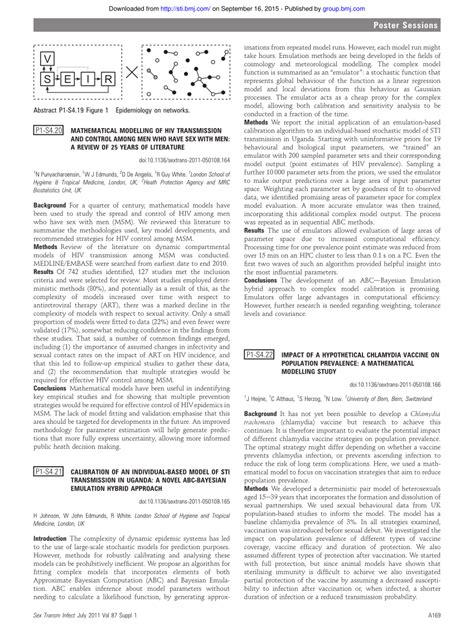 Pdf P1 S420 Mathematical Modelling Of Hiv Transmission And Control Among Men Who Have Sex