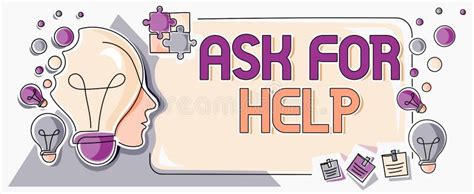 handwriting text ask for help business idea request to support