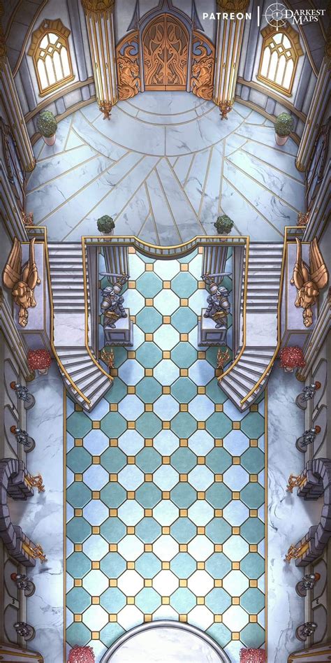 Dnd Palace Battle Map