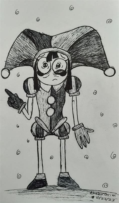 Concerned Pomni Tadc Fan Art By Amateurgrim02 On Deviantart
