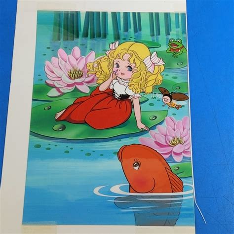 Yahooオークション 『絵本 親指姫』の挿絵原画3点 根本圭一画【真作