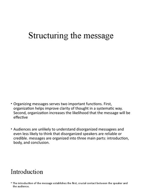Structuring A Message Pdf Causality Attention